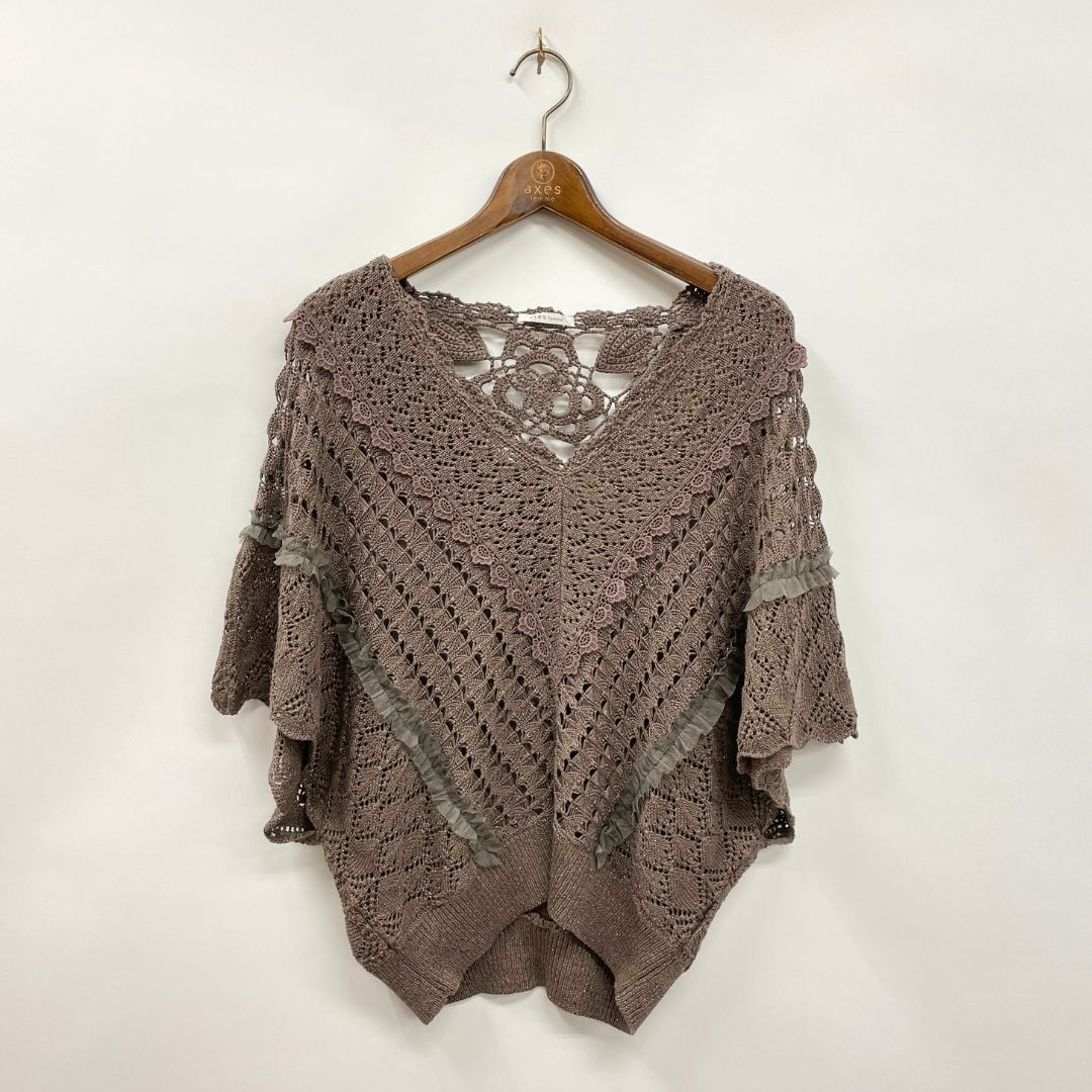 透かし編みドルマンニットPO – PASTEQIDOR