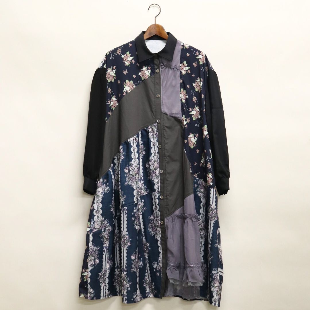 Re:make シャツワンピ BLUEFLOWER – PASTEQIDOR