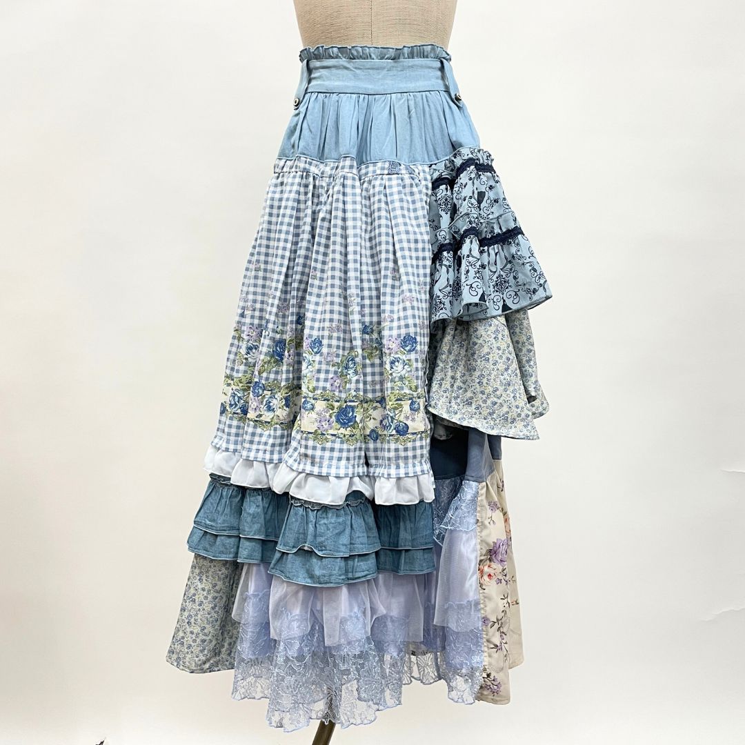 Re:make ロングスカート LIGHT BLUE – PASTEQIDOR