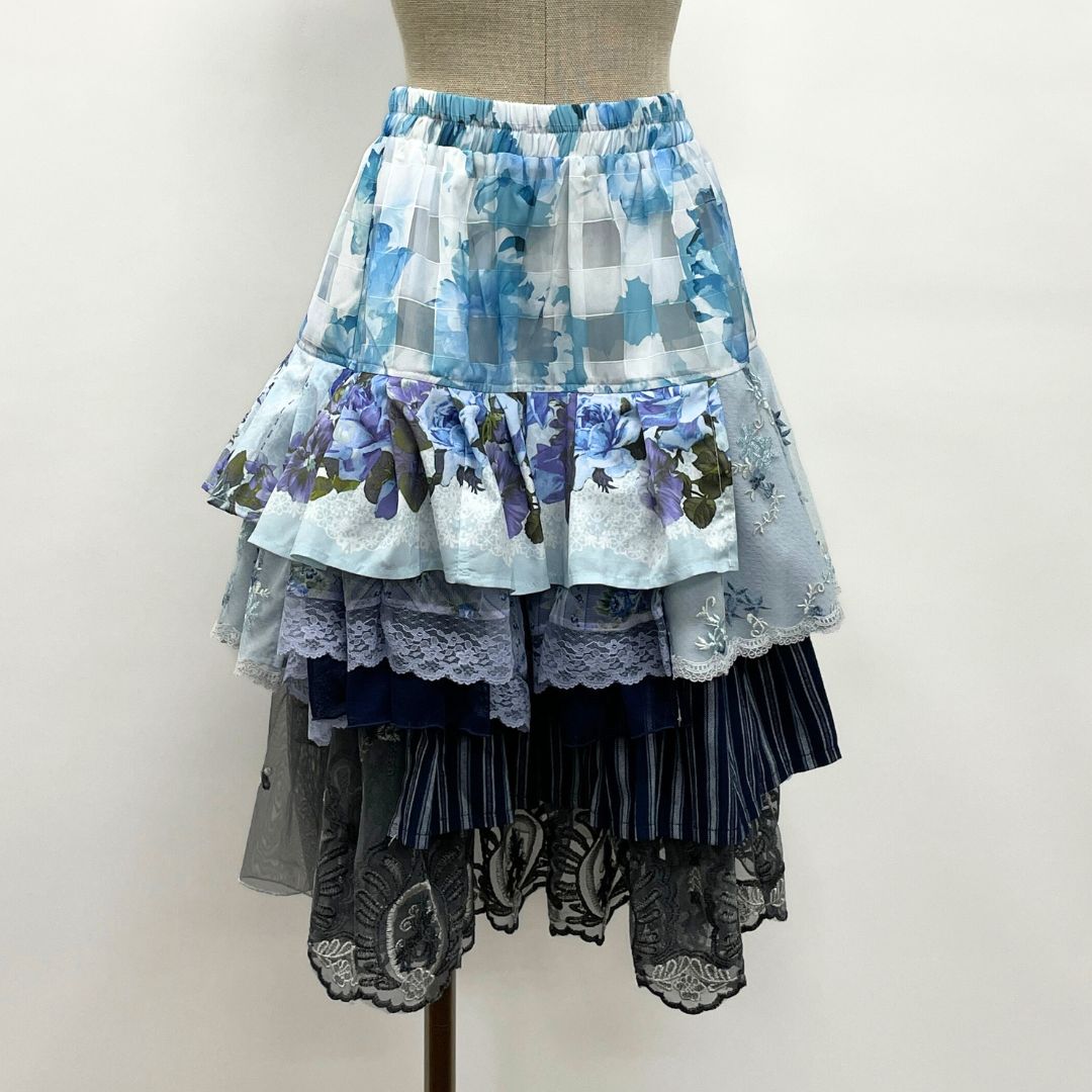 Re:make ミドルスカート BLUE – PASTEQIDOR