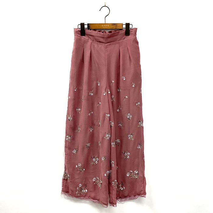 小花刺繍リラックスワイドPT – PASTEQIDOR