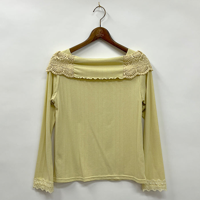 オフショル風レース使リブPO – PASTEQIDOR