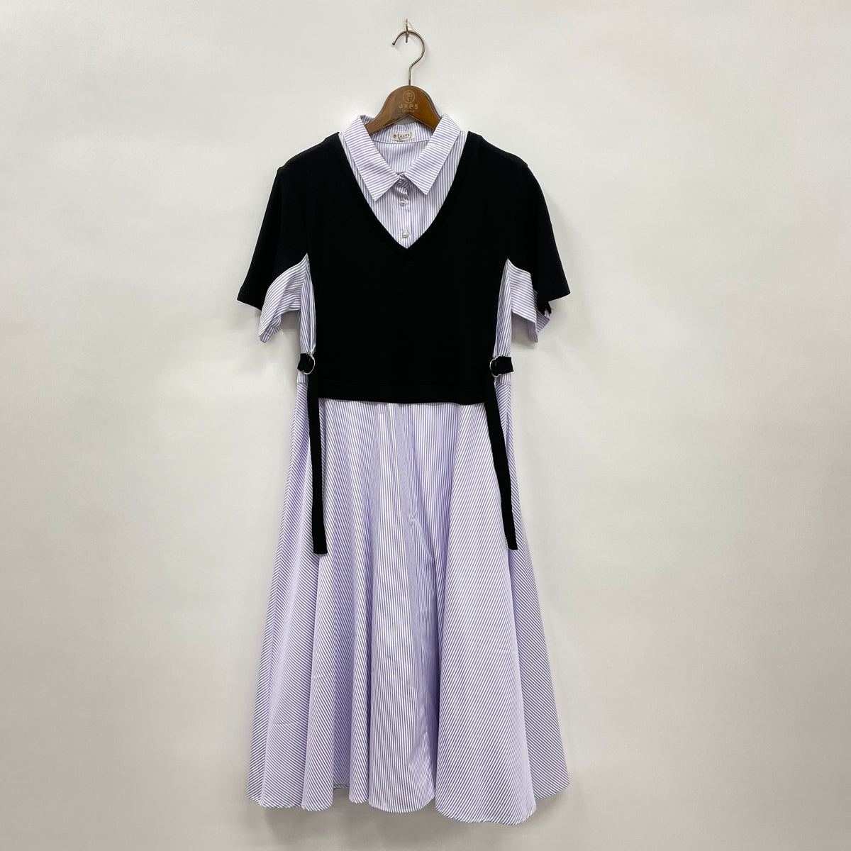 重ね着風ストライプシャツOP – PASTEQIDOR